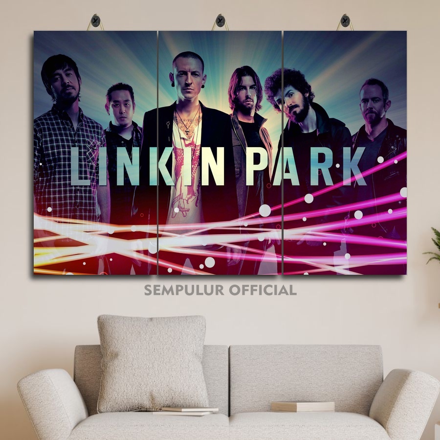 Jual Poster Band Linkin Park Logo 45X30 Multi Panel | Poster Kayu ...