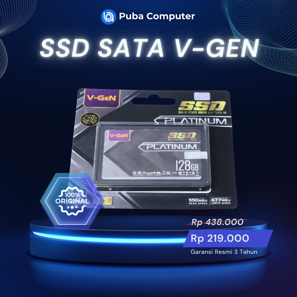 Jual SSD V-GeN PLATINUM 128GB 256GB 512GB 1TB Solid State Drive 2.5" - ORIGINAL 100% | Shopee ...