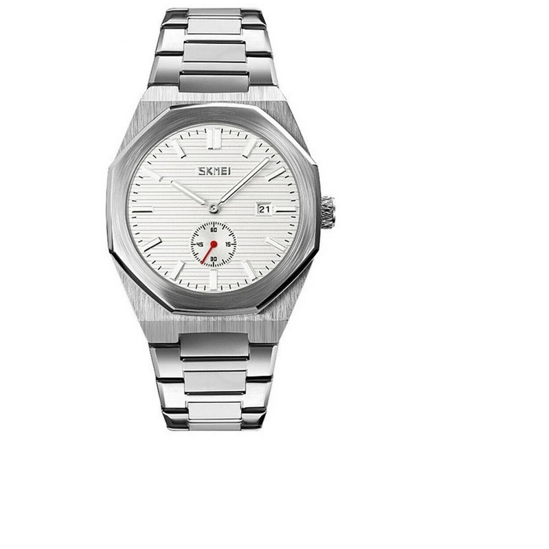 Jual Jam Tangan Pria Analog SKMEI 9262 Silver Silver Water Resistant ...