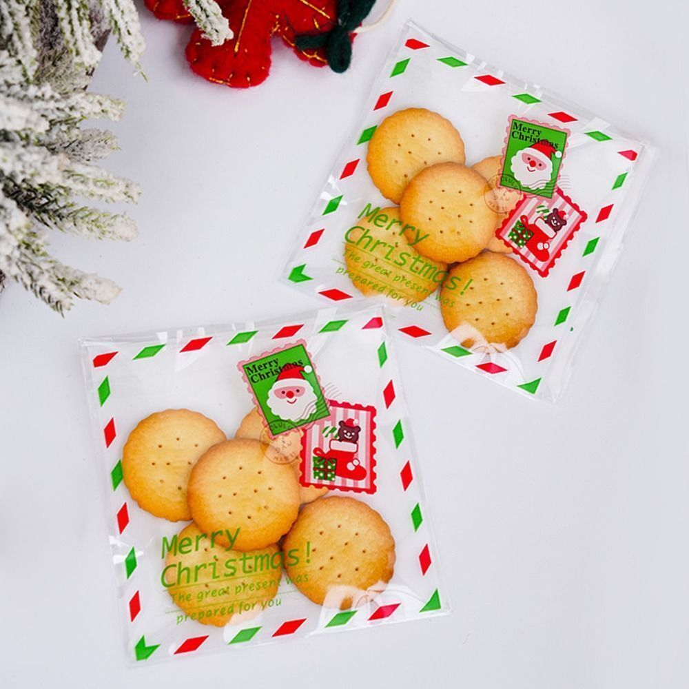 Jual Plastik Opp Cookies Christmas Santa Premium dengan Perekat ...