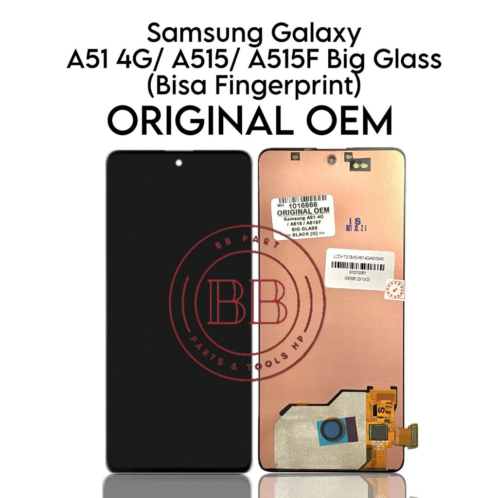 Jual ORIGINAL OEM BIG GLASS - LCD Touchscreen Fullset Samsung Galaxy A51 4G / A515 / A515F / SM ...