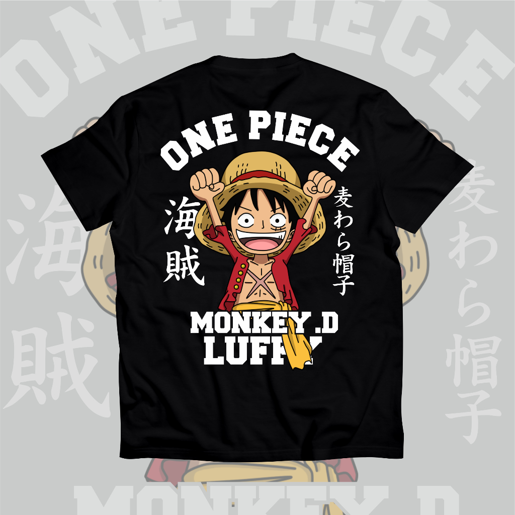Jual Kaos Monkey D Luffy One Piece 0042 Baju Anime katun 24s Jepang T ...