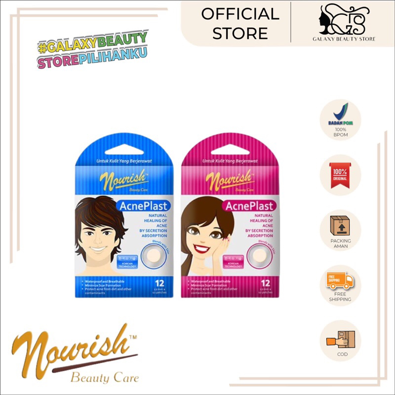 Jual NOURISH ACNE PLAST isi 12 / Nourish Acne Patch Cowok & Cewek | Shopee Indonesia