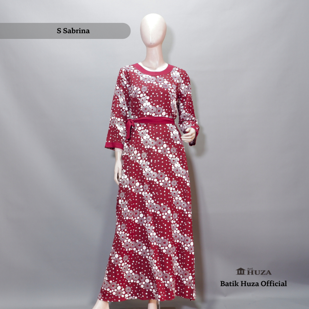 Jual Batik Huza Daster Panjang Sedress Sabrina | Shopee Indonesia