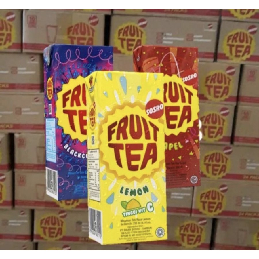 Jual Fruit Tea Sosro Kotak Apel 250ml 1 Dus Isi 24 Pcs | Shopee Indonesia