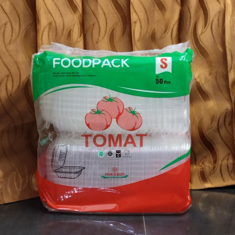 Jual Foodpack TOMAT S /Mika tomat/Plastik mika/Wadah makanan mika/Food ...