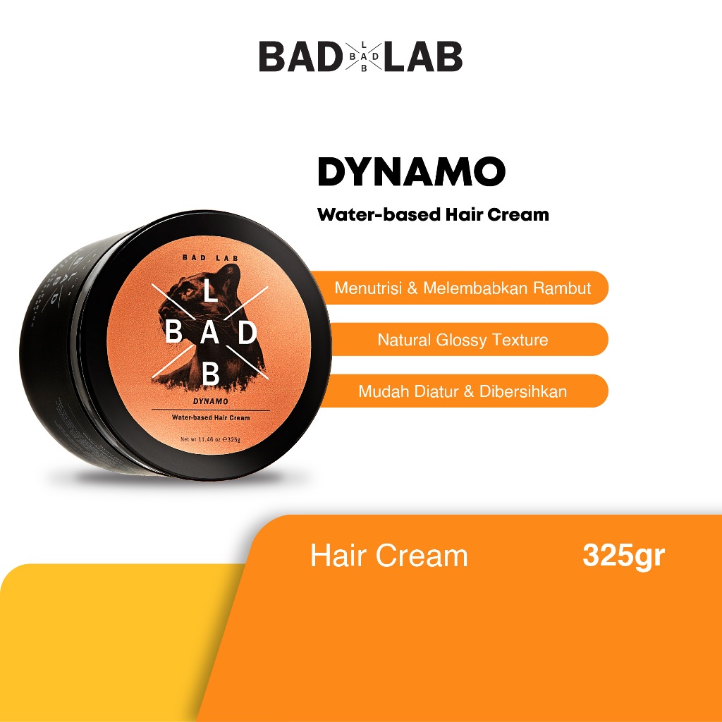 Jual BAD LAB Dynamo Water-Based Hair Cream Pomade - Minyak Rambut Pria ...