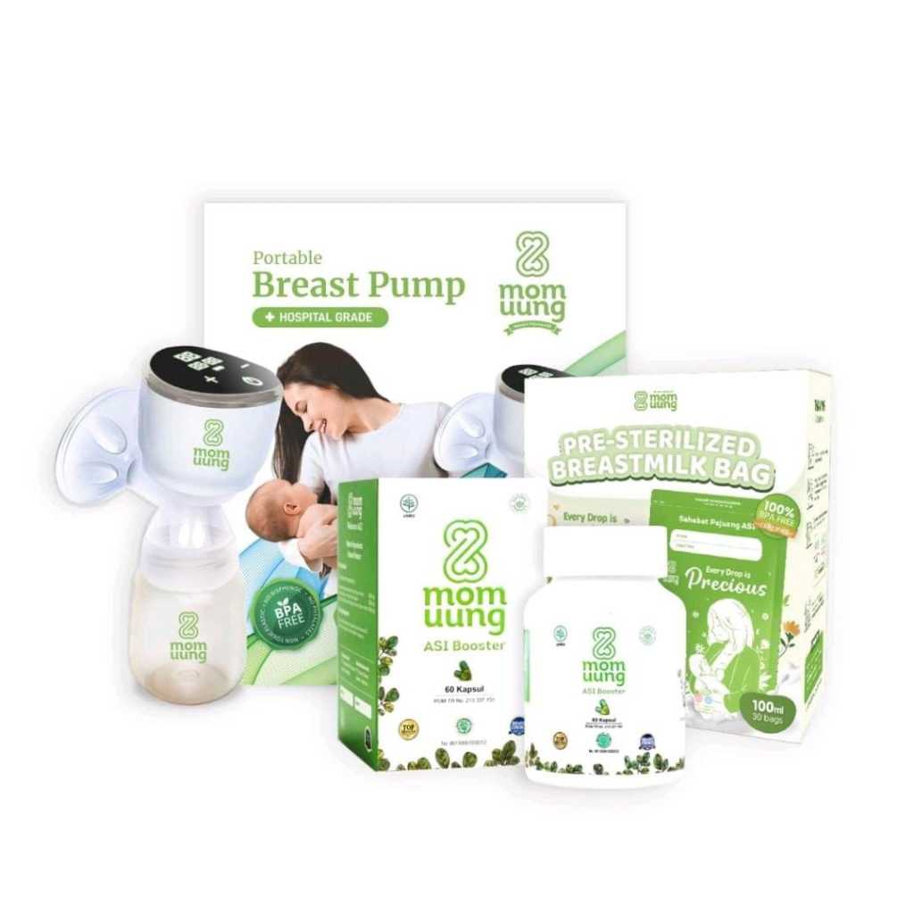 Jual Mom Uung Asi Booster Special Bundling 60 Kapsul + Kantong Asi 100 ...