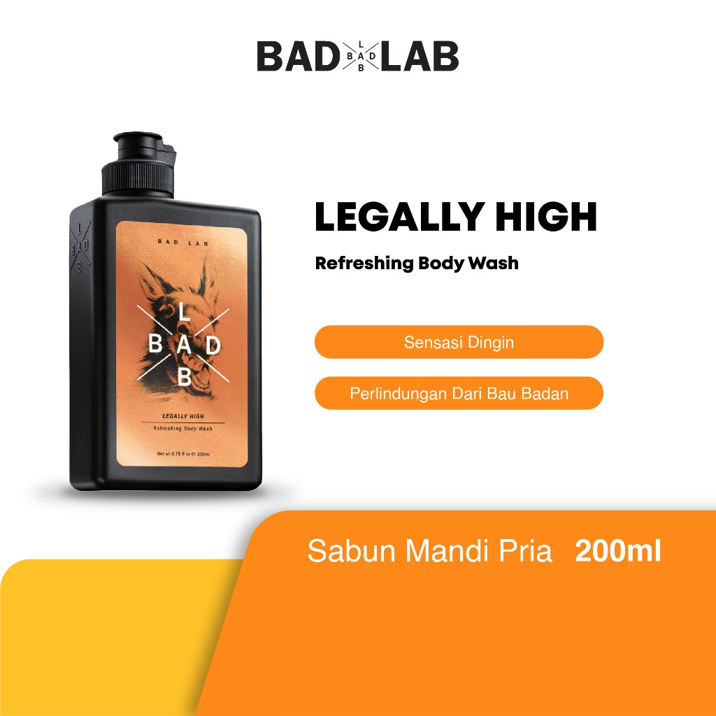 Jual BAD LAB Legally High Refreshing Body Wash 200ml - Sabun Mandi ...