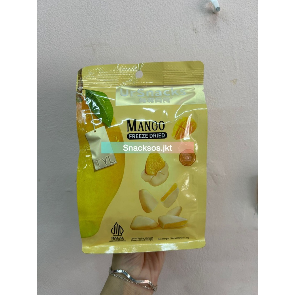 Jual TYL URSNACKS Freeze Dried Pure Apple / Durian Duren Vacuum / Peach / Strawberry / Mango ...