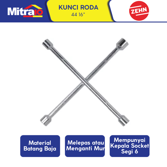 Jual Zehn Kunci Roda Stainless 44 16 Inch | Shopee Indonesia