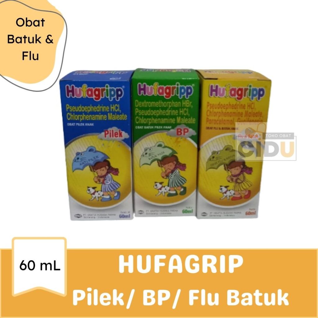 Jual HUFAGRIP SIRUP Obat batuk flu pilek anak syrup 60 ml | Shopee ...