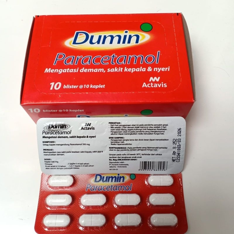 Jual Dumin Tablet 500mg (1 strip isi 10 tablet) | Shopee Indonesia