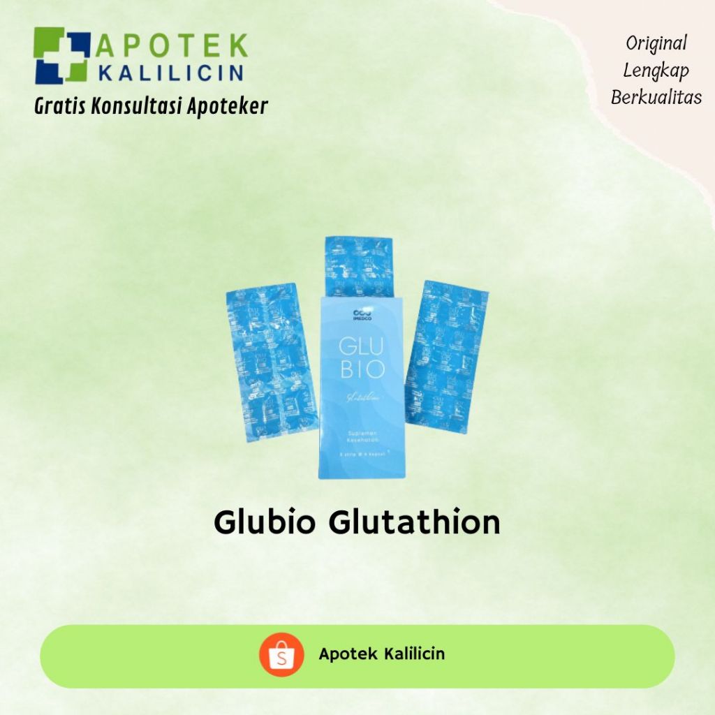 Jual GLUBIO GLUTATHION BOX 30 KAPSUL IMEDCO | Shopee Indonesia