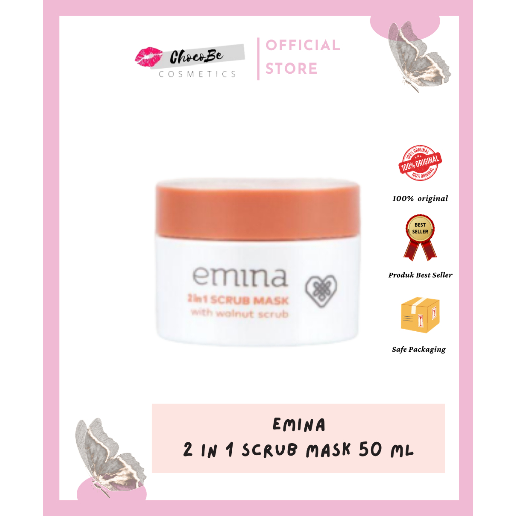 Jual Emina 2 in 1 Scrub Mask 50 mL | Shopee Indonesia