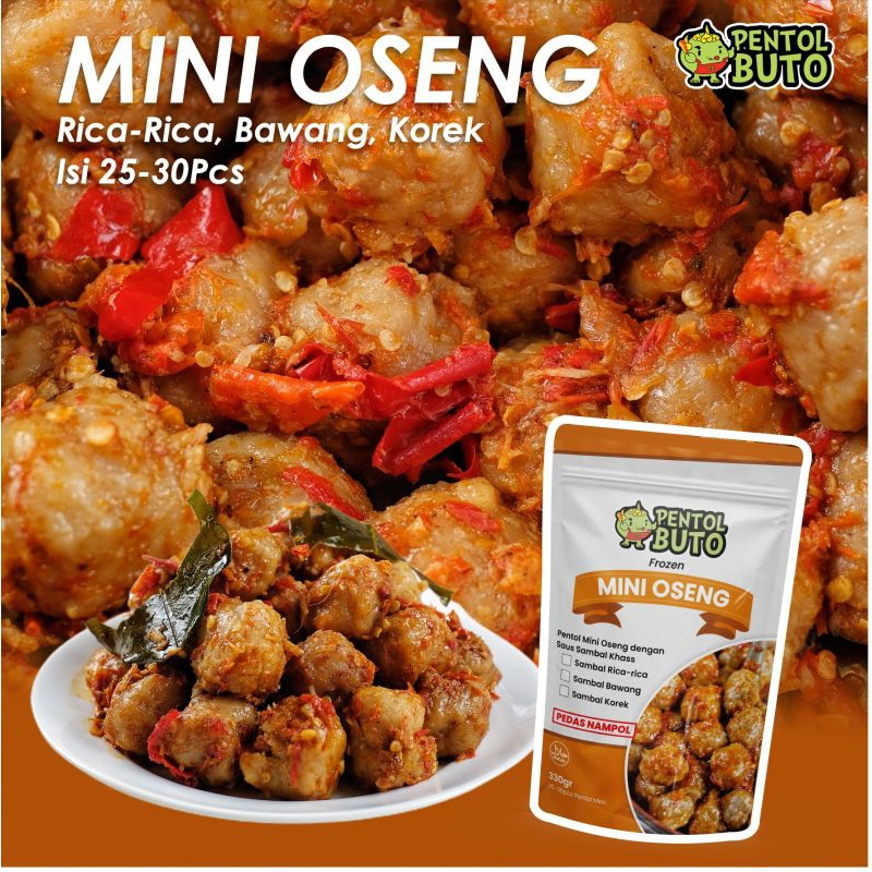 Jual PENTOL MINI OSENG MERCON PEDAS GILA NAMPOL FROZEN FOOD PENTOL ...