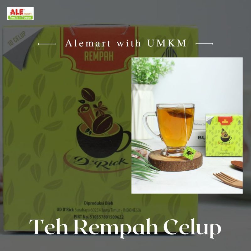 Jual Teh rempah celup,UMKM UD D'rick,teh rempah,isi 5 sachet,(10 celup ...