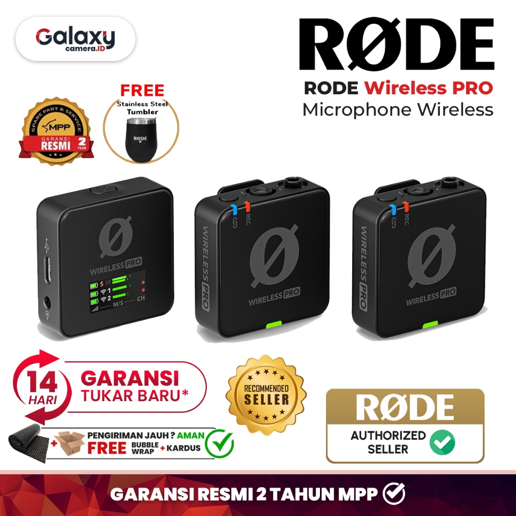 Jual Microphone Rode Wireless PRO 2 Person Clip On Mic Recorder Resmi ...