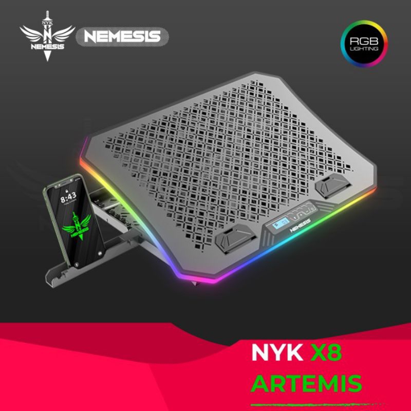Jual NYK NEMESIS ARTEMIS X8 NOTEBOOK COOLER PAD GAMING COOLING FAN ...