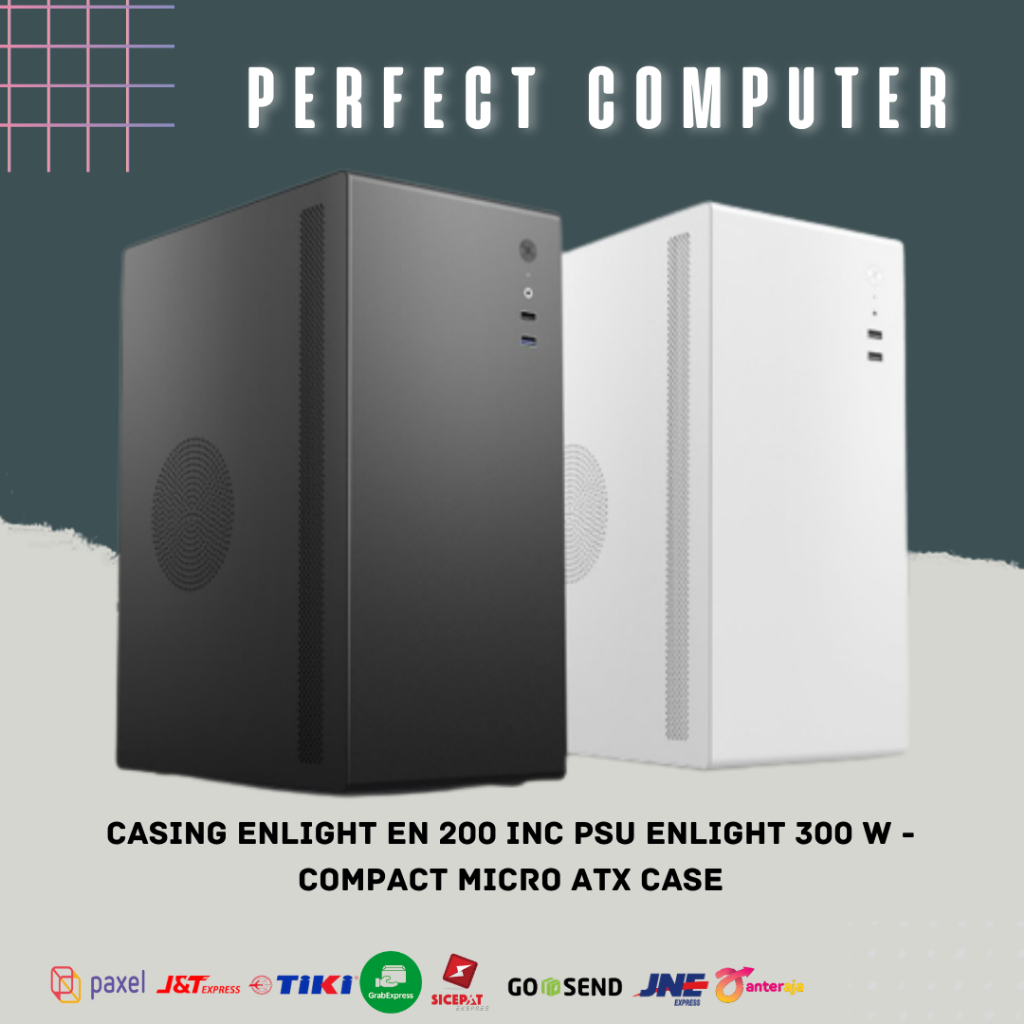 Jual Casing Enlight EN 200 inc PSU Enlight 300 W - Compact Micro ATX ...