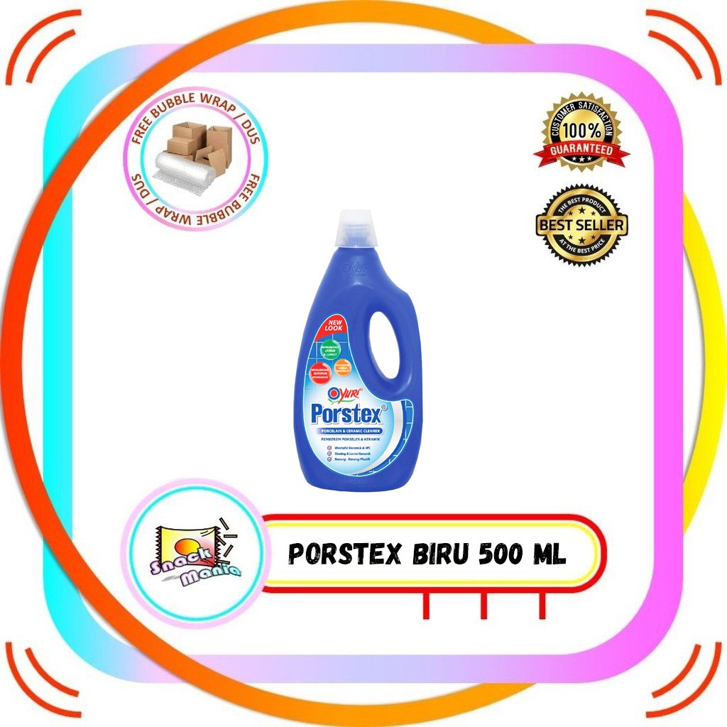 Jual Yuri Porstex Biru Pembersih Lantai Porselen 500 ml | Shopee Indonesia