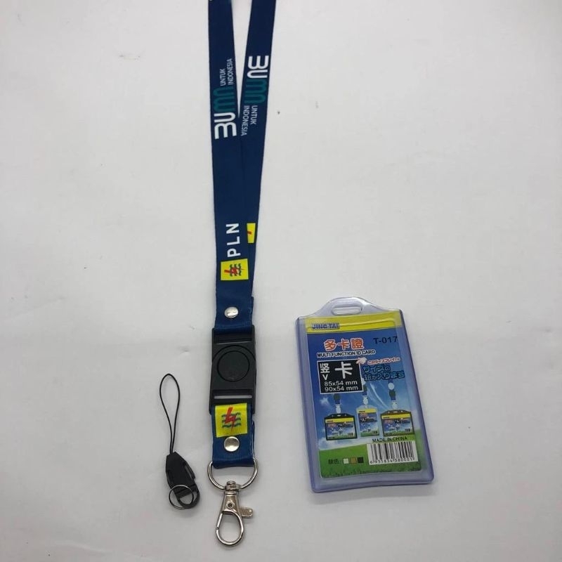 Jual Tali id card PLN power Lanyard BUMN PLN power full colour 2 sisi ...