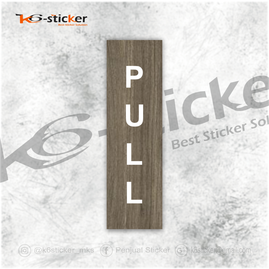 Jual Sticker Label Sign Marka Stiker Pintu Tarik Dorong Push Pull Motif ...