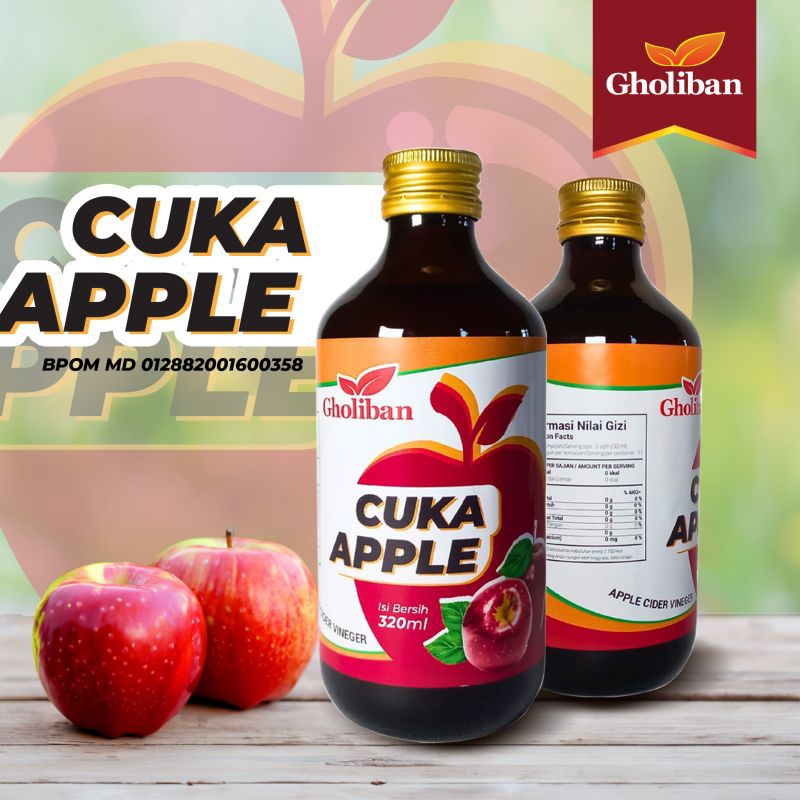 Jual Cuka Apel Gholiban Natural Apple Cider Vinegar With The Mother ...