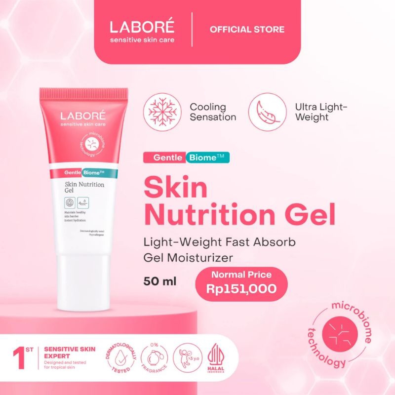 Jual LABORE gentlebiome skin nutrition gel moisturizer pelembab 50 ml ...