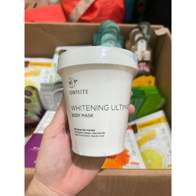 Jual ISWHITE Masker Badan (Body Mask Whitening Ultimate) | Shopee Indonesia