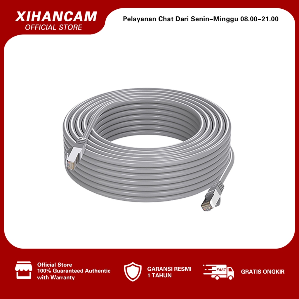 Jual XIHANCAM kabel LAN Cat6 15 Meter Nerwork Kabel Ethernet 1-100 Meter UTP Gigabit Ethernet ...