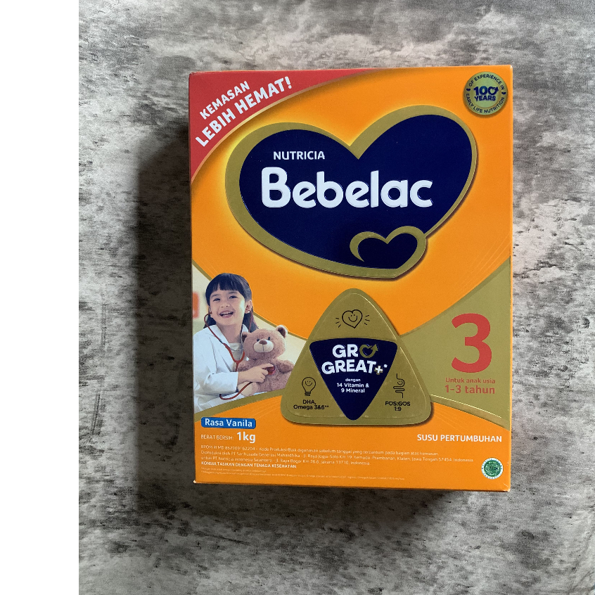 Jual Bebelac 3 Vanila Susu Pertumbuhan Bubuk 1000 gr | Shopee Indonesia