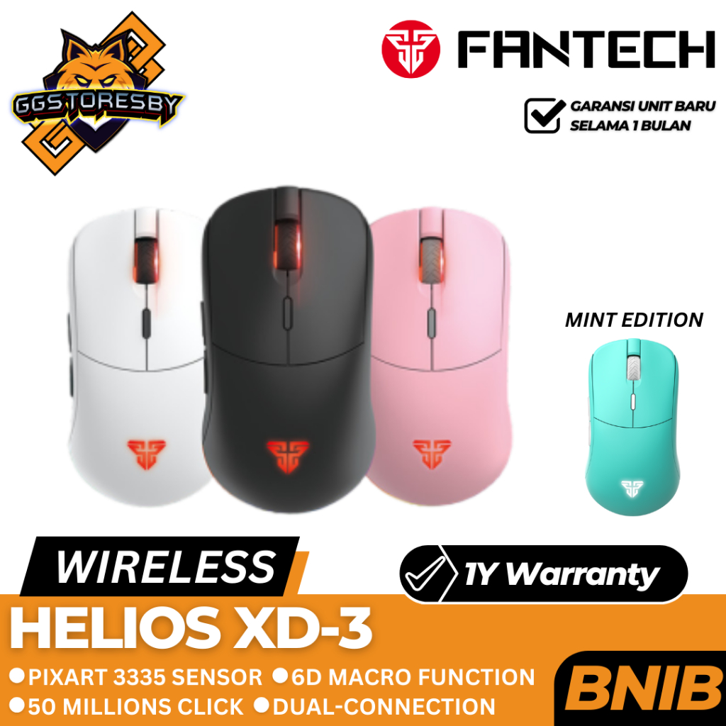 Jual FANTECH HELIOS XD3 RGB Wireless Gaming Mouse | Shopee Indonesia