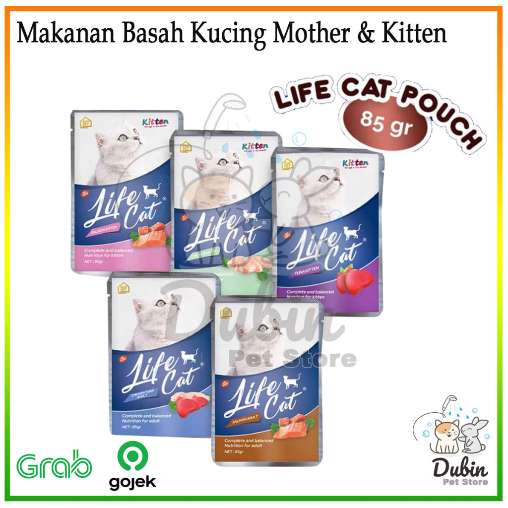 Jual LIFE CAT Pouch 85gr Kitten Adult All Varian - Lifecat Sachet Wet ...