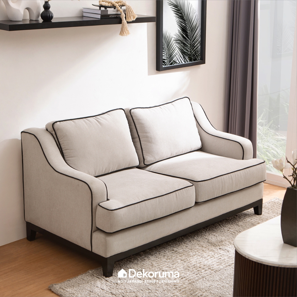 Jual Dekoruma Miura Sofa Tamu 2 Dudukan Kain/ Sofa Minimalis 2 Seater ...