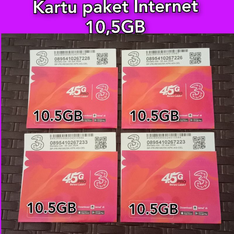Jual KARTU PERDANA INTERNET THREE /KARTU THREE (KHUSUS BATAM) | Shopee ...