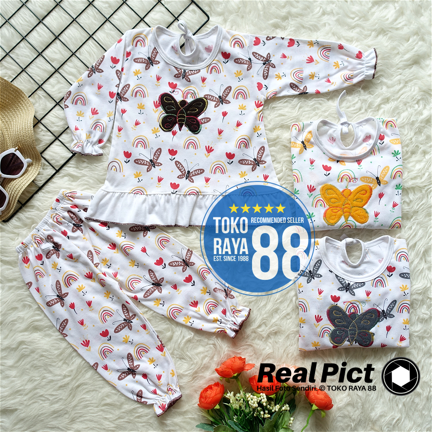 Jual [SPY-RF127] TOKO RAYA 88, Setelan Baju Bayi 3 - 18 Bulan, RED ...