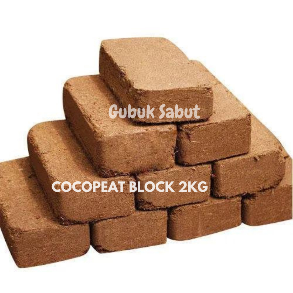 Jual Cocopeat block 2kg cocopit balok coco peat media tanam, stek ...