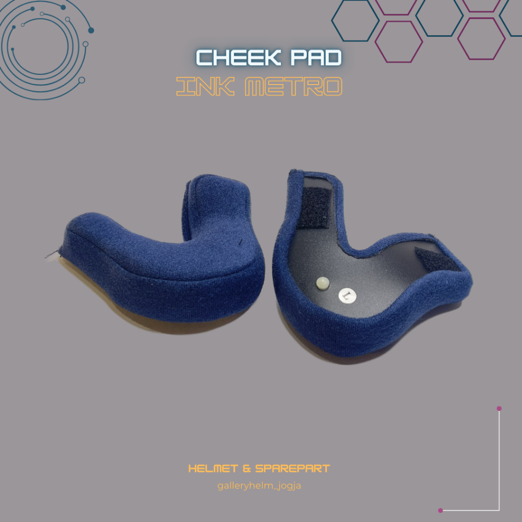 Jual INK Metro Sparepart - Cheek Pad / cheekpad / busa pipi helm metro ... Jual INK Metro Sparepart - Cheek Pad / cheekpad / busa pipi helm metro ...
