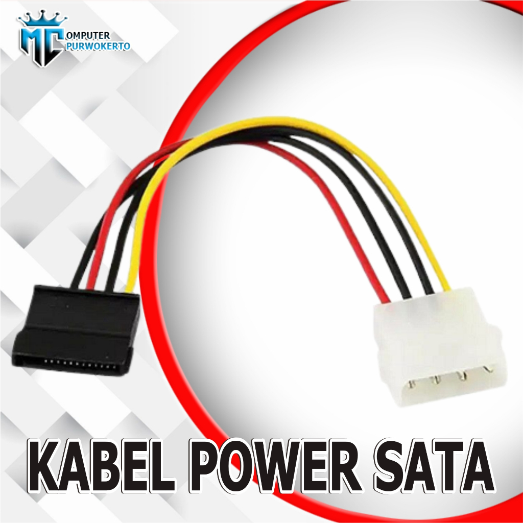 Jual Kabel Power Sata Harddisk dvd internal atau molek sata | Shopee ...