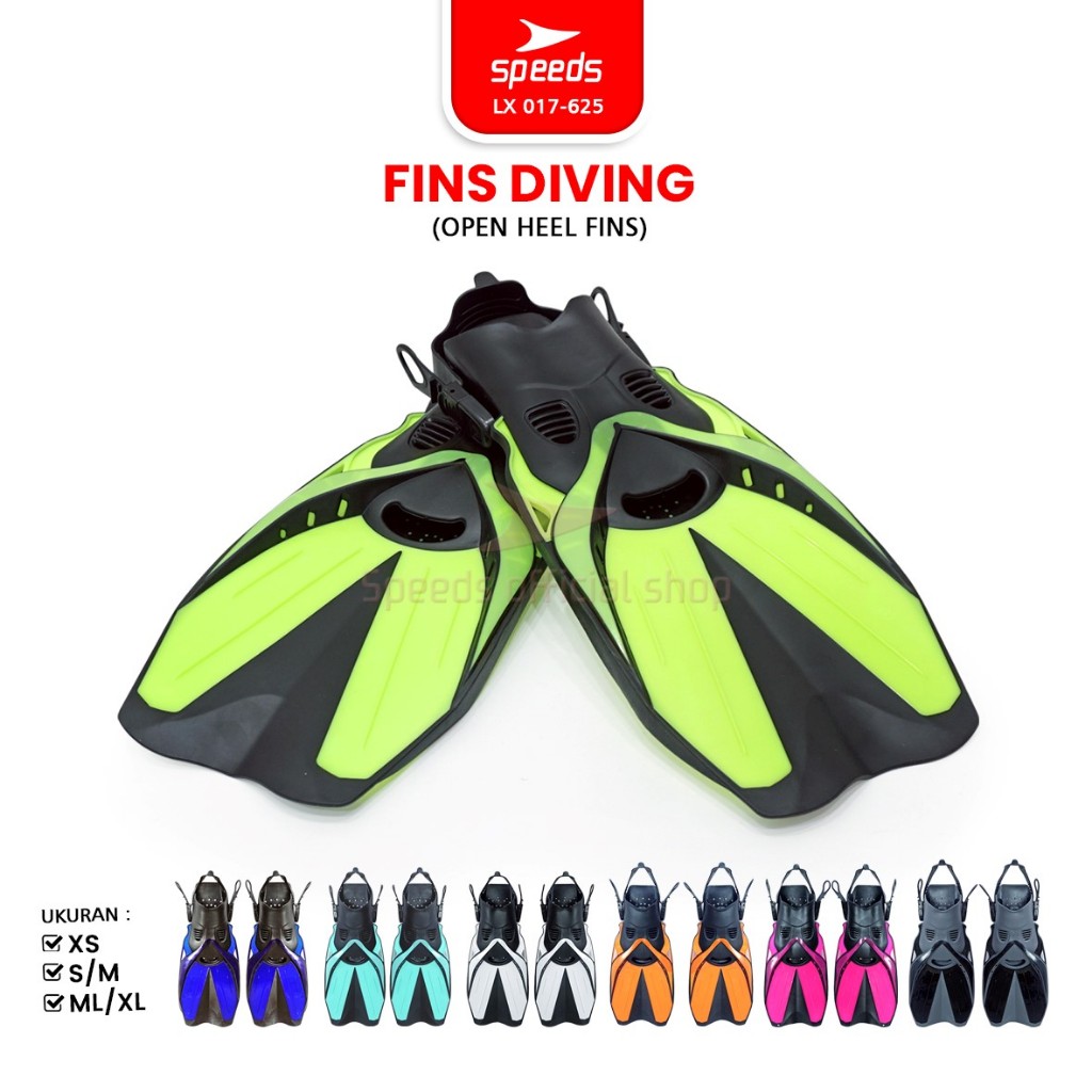 Jual SPEEDS Fin Kaki Katak Diving Fins Snorkeling Equipment Peralatan ...