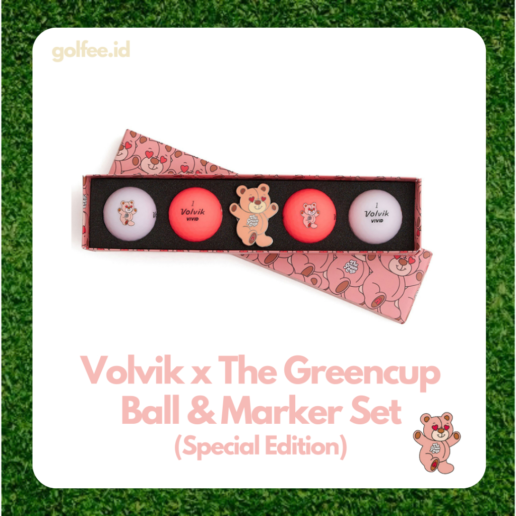Jual [Golf Accessories, Ball & Marker Set] Volvik x The Greencup Ball ...