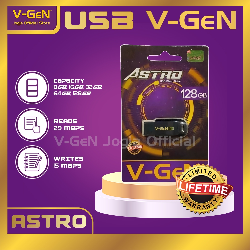 Jual Flashdisk V-GeN Astro 8GB, 16GB, 32GB, 64GB, 128GB Original ...