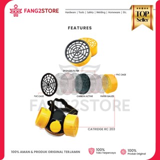 Jual Obat Masker RC203 Refill Catridge Chemical Respirator RC-203 ...