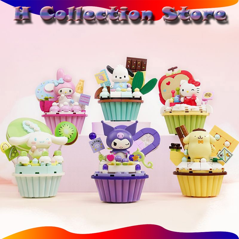 Jual Keeppley Toys Sanrio Cupcake Hello Kitty My Melody Kuromi Cinnamaroll Mainan Block Balok ...