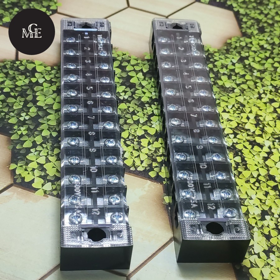 Jual Terminal Block Blok 12P 12POLE 25A TB2512 / TB-2512 VORGE Panel | Shopee Indonesia