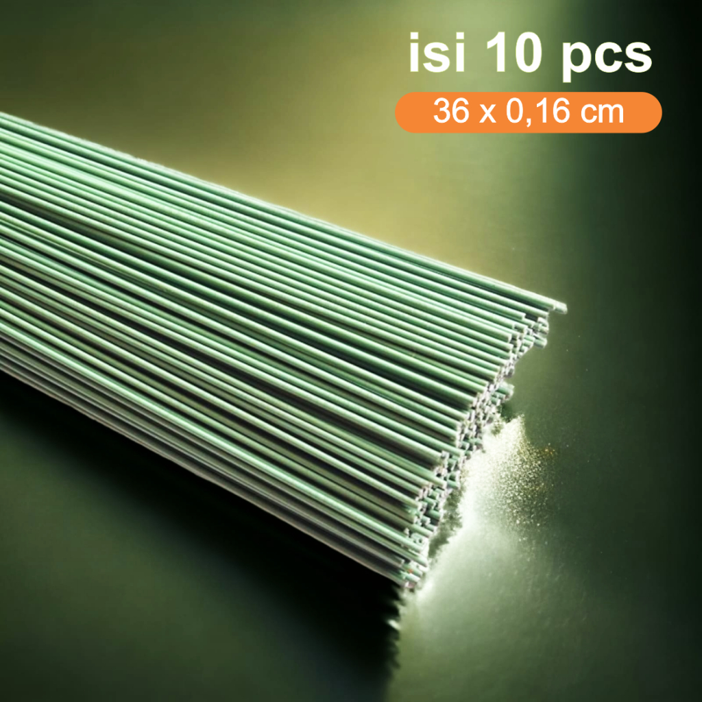 Jual Kawat Hijau Kertas isi 10 - Floral Wire | Shopee Indonesia