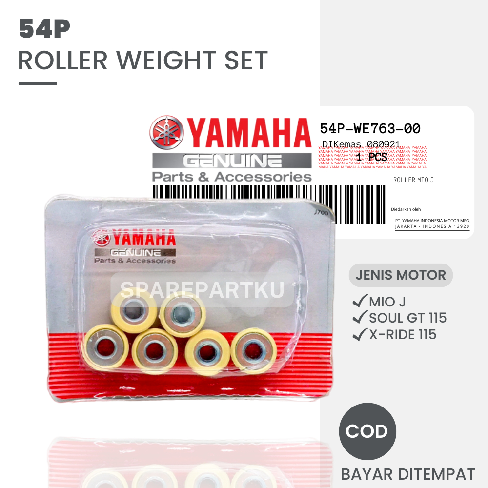 Jual 54P ROLLER SET MIO J / ROLLER STANDAR MIO GT / SOUL GT 115 ...