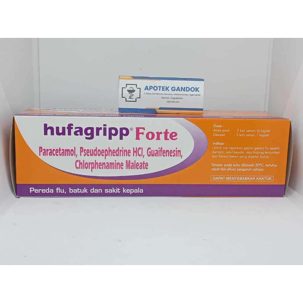 Jual Hufagrip Forte tablet obat demam sakit kepala flu batuk pilek ...