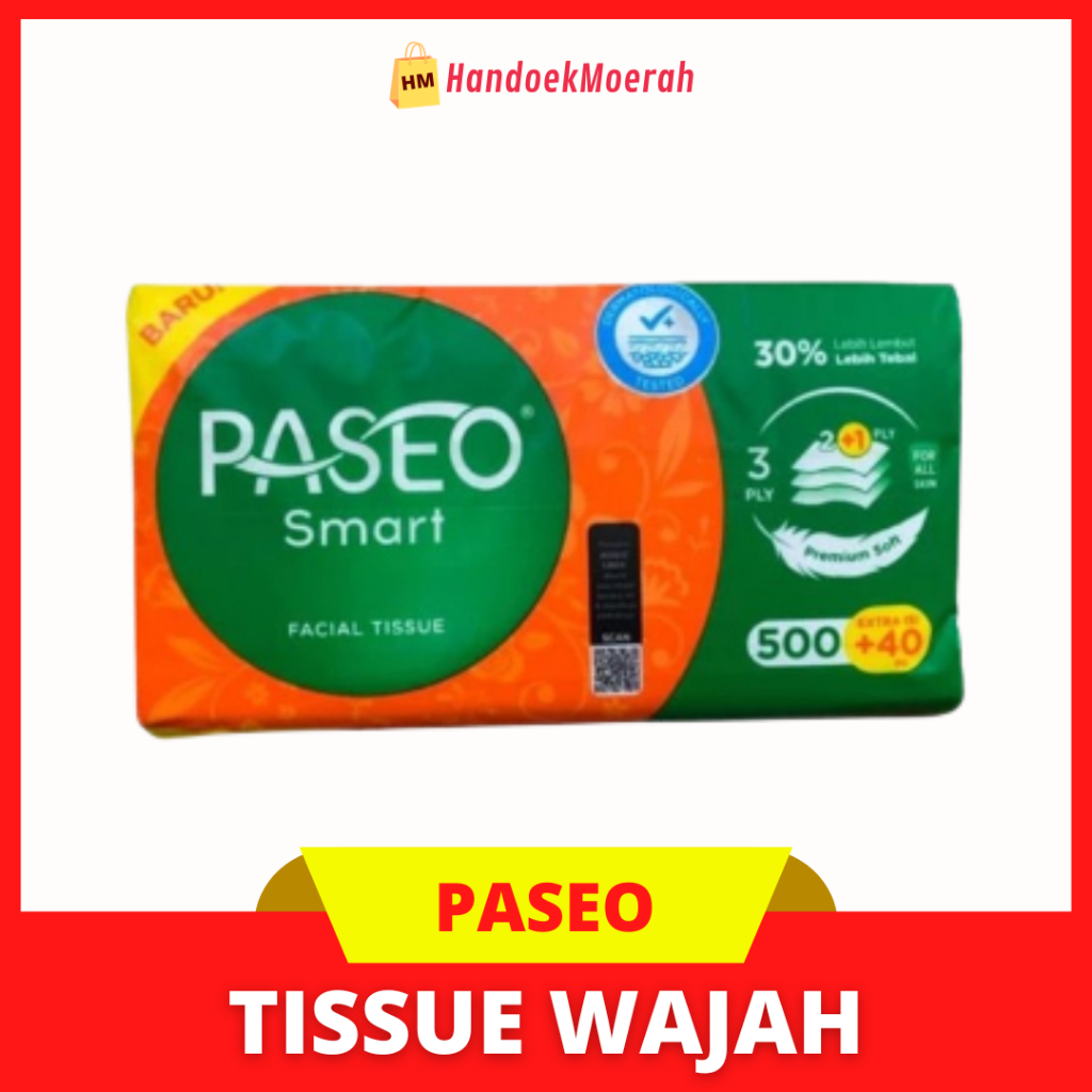 Jual Paseo Smart Tissue Facial 180's 3Ply (Total 540 Ply) | Shopee ...